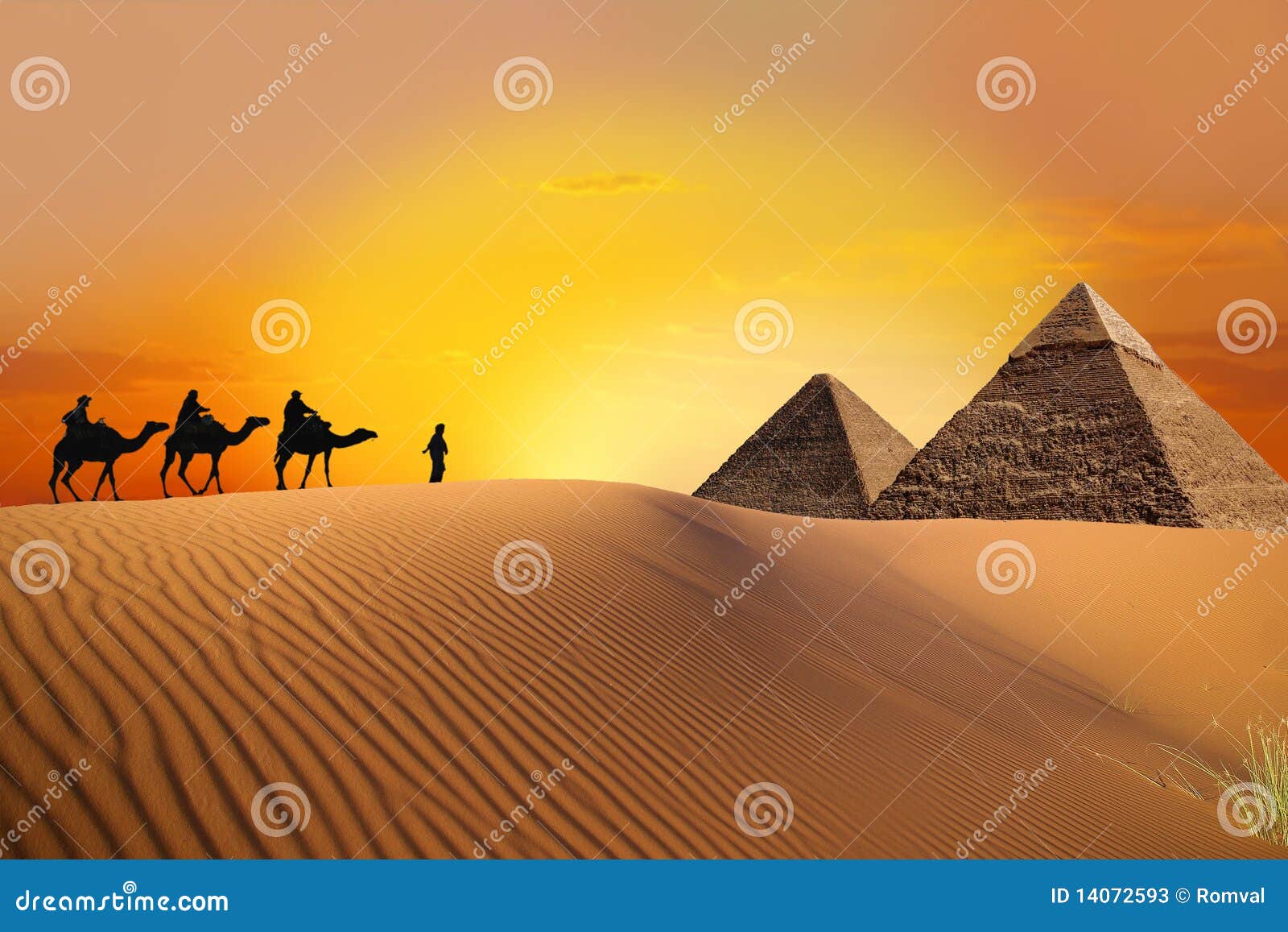 Trip to the pyramids stock image. Image of egypt, sunset - 14072593