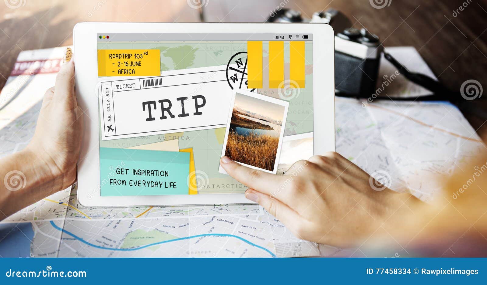 Trip Travel Destination Explore Tour Concept Stock Photo - Image of ...