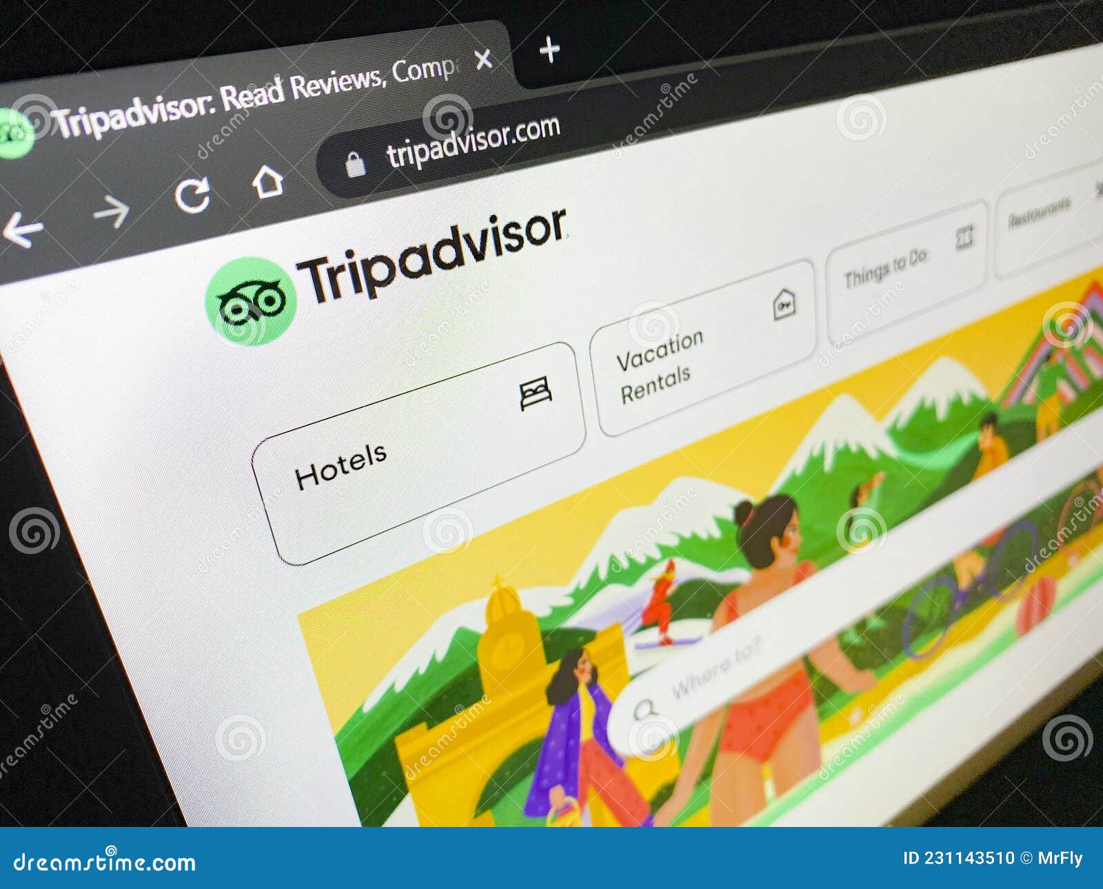 Tripadvisor.com Web Page on Computer Screen Editorial Image - Image of ...