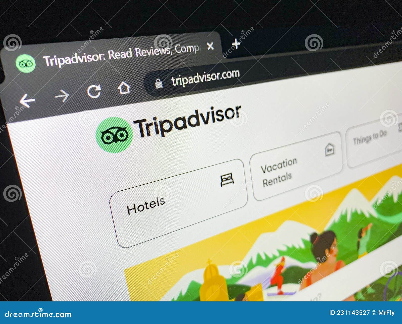 Tripadvisor.com Web Page on Computer Screen Editorial Photography ...
