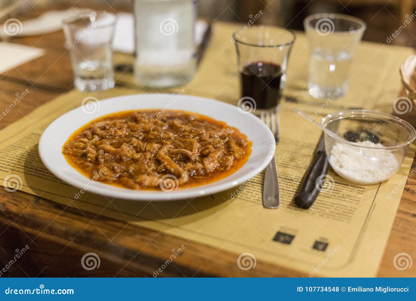 A Tripe Dish on a Restaurant Table Stock Photo - Image of gourmet, diet ...