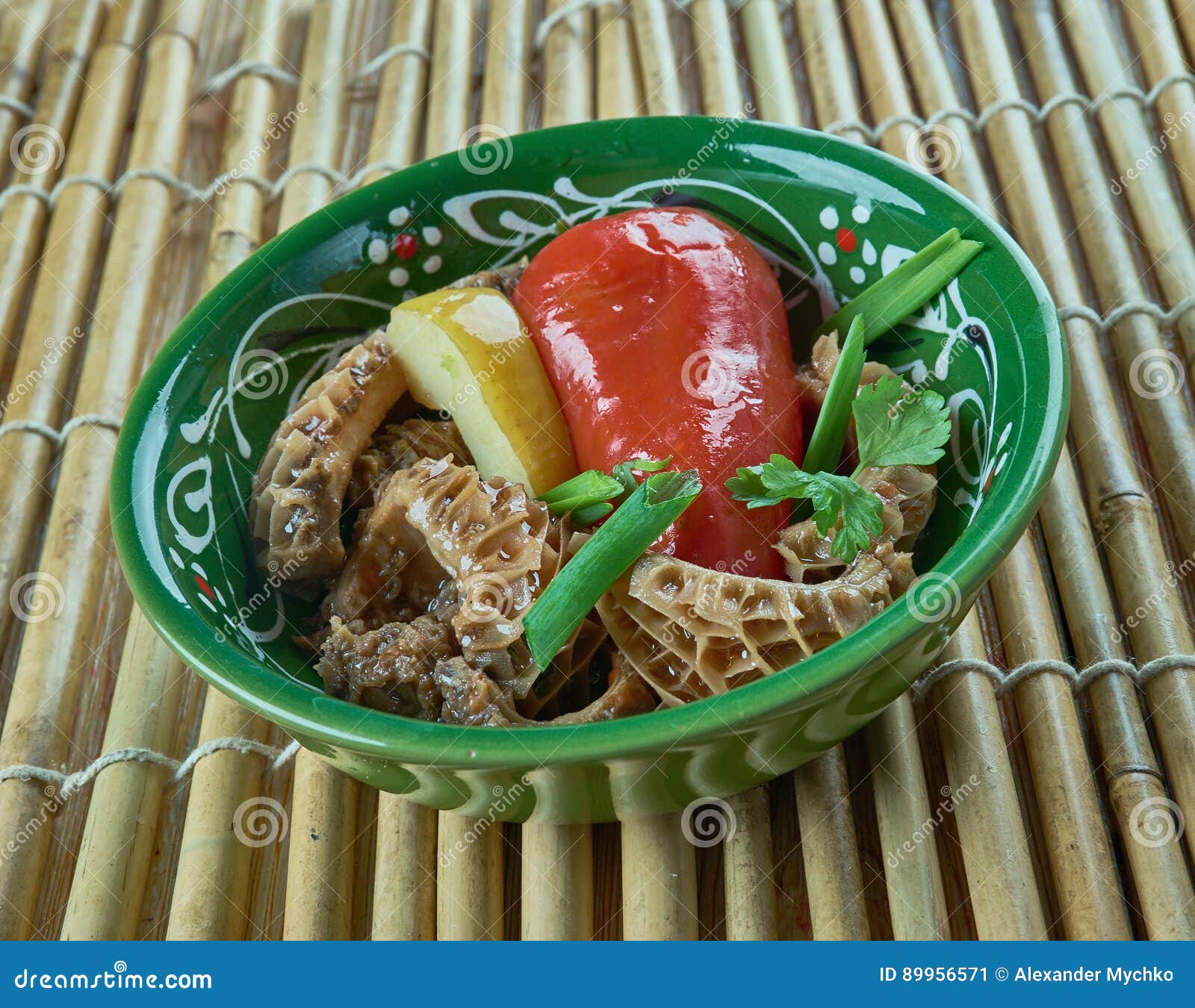 Tripe salad stock image. Image of homemade, parsley, dinner - 89956571
