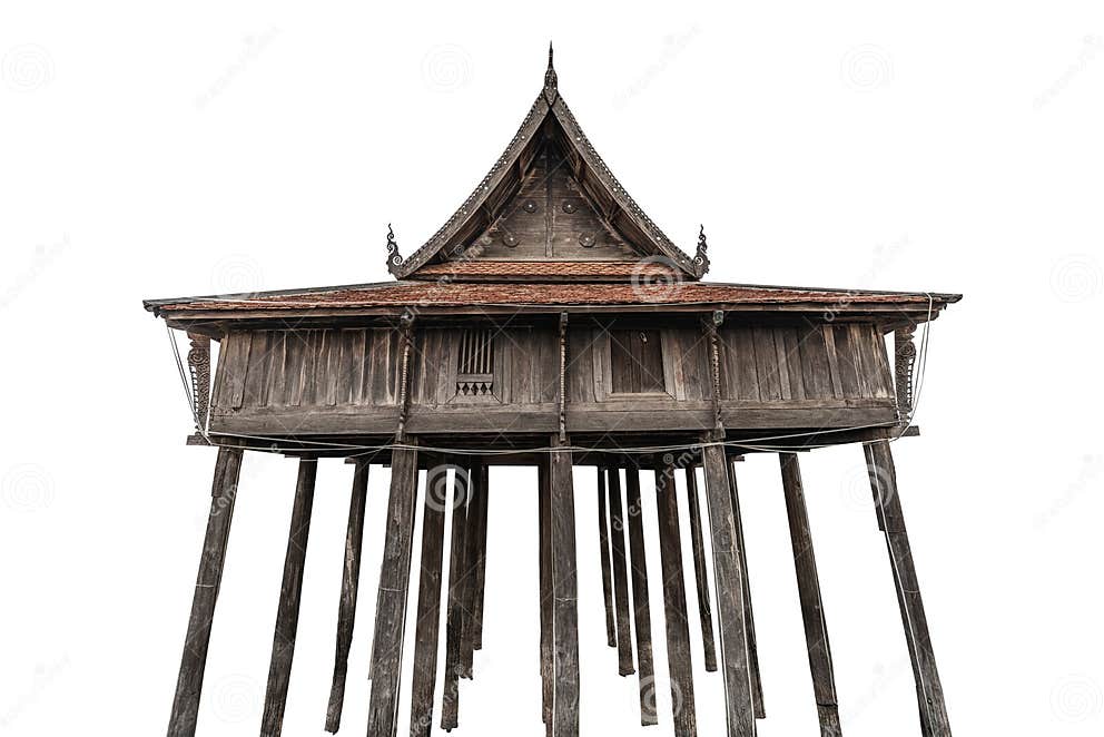 Tripitaka in the Middle of Water Isolated on White Background Stock ...