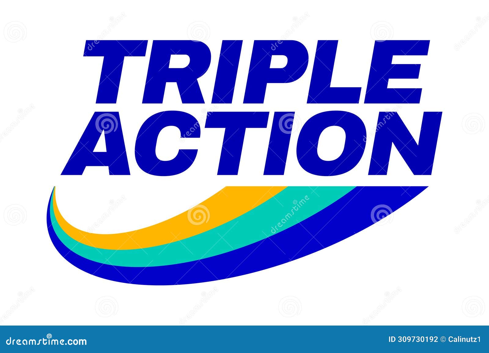 Triple Action, 3x Vector Icon Logo Badge | CartoonDealer.com #309730212