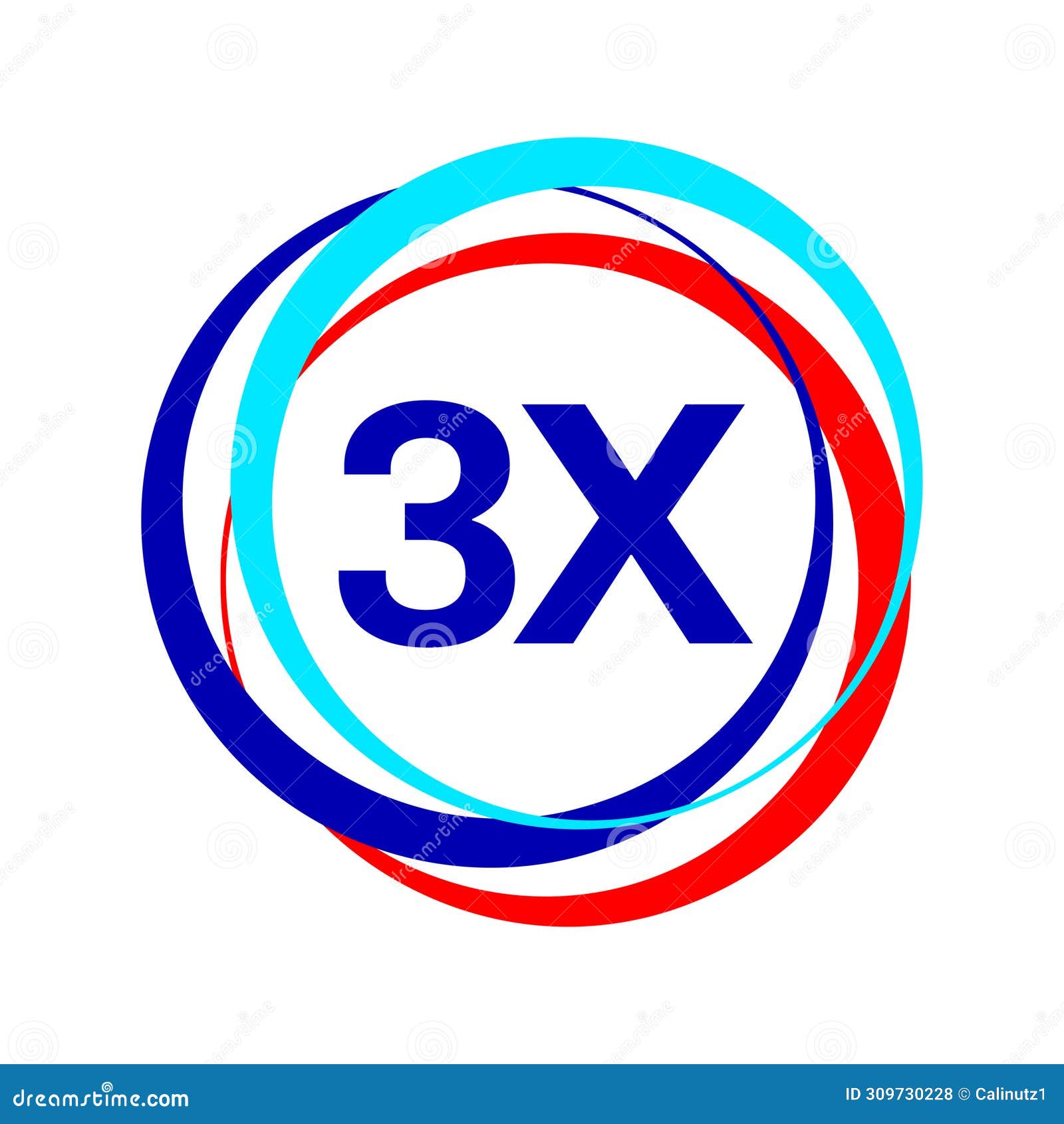 Triple Action, 3x Vector Icon Logo Badge | CartoonDealer.com #309730212