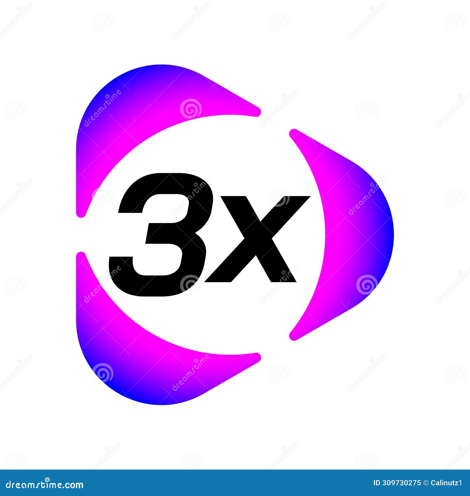 Triple Action, 3x Vector Icon Logo Badge | CartoonDealer.com #309730167