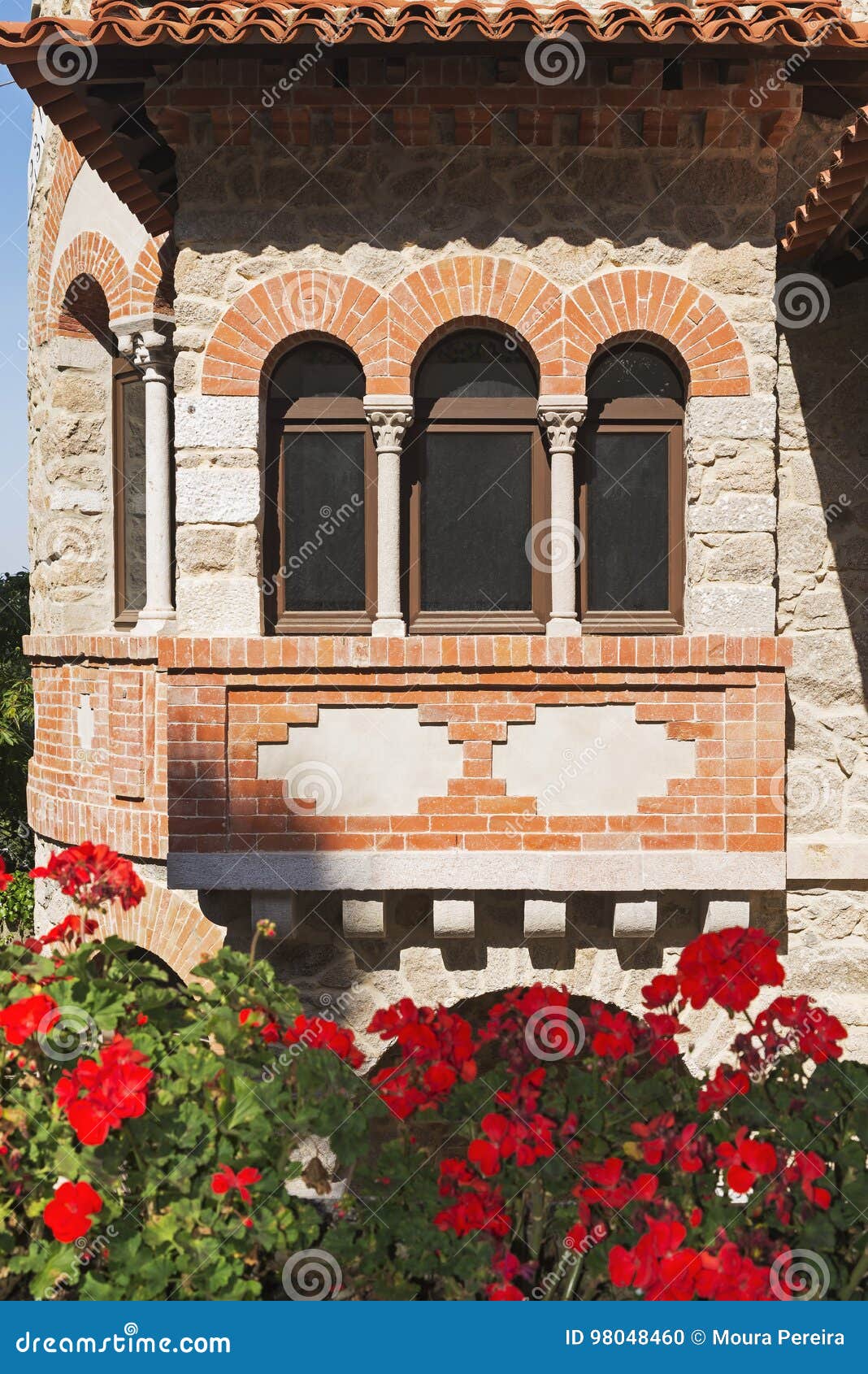 Triple arch window stock photo. Image of culture, palace - 98048460
