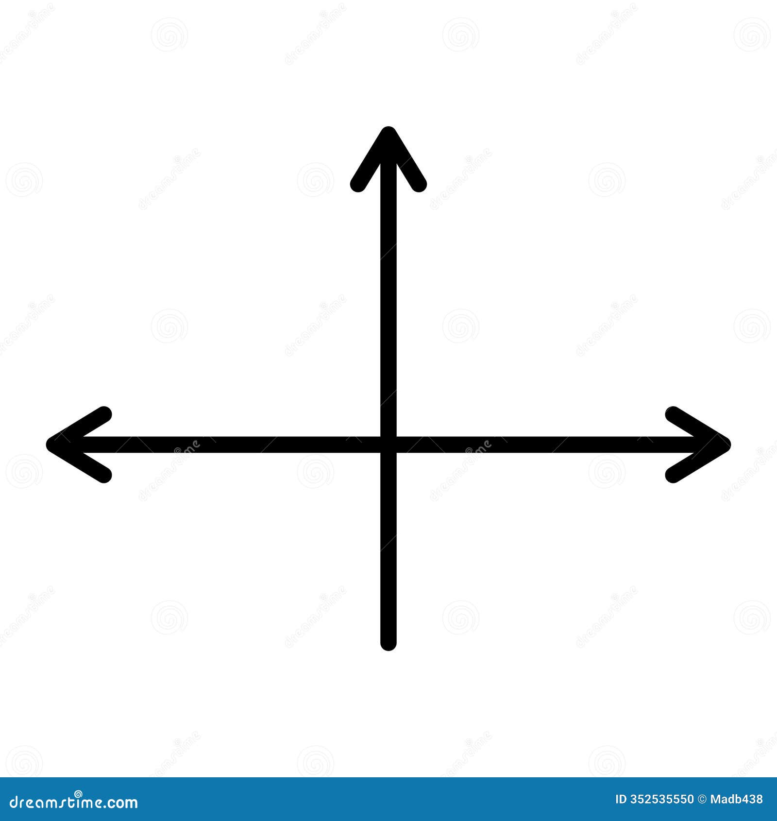 Triple Branching Ways Arrow. Vector Illustration | CartoonDealer.com ...