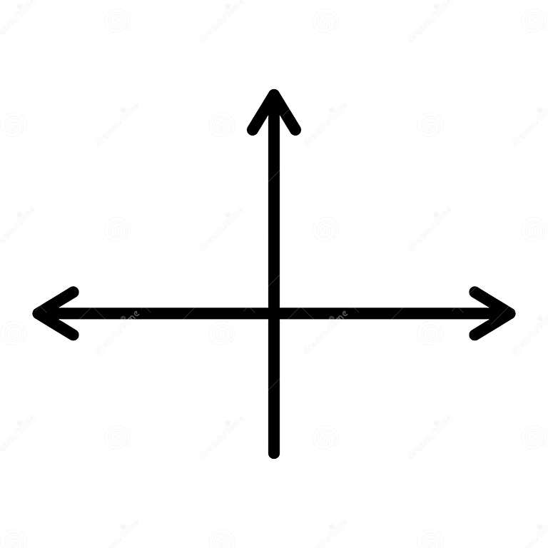 Triple Branching Path Arrow. Stock Illustration - Illustration of ...