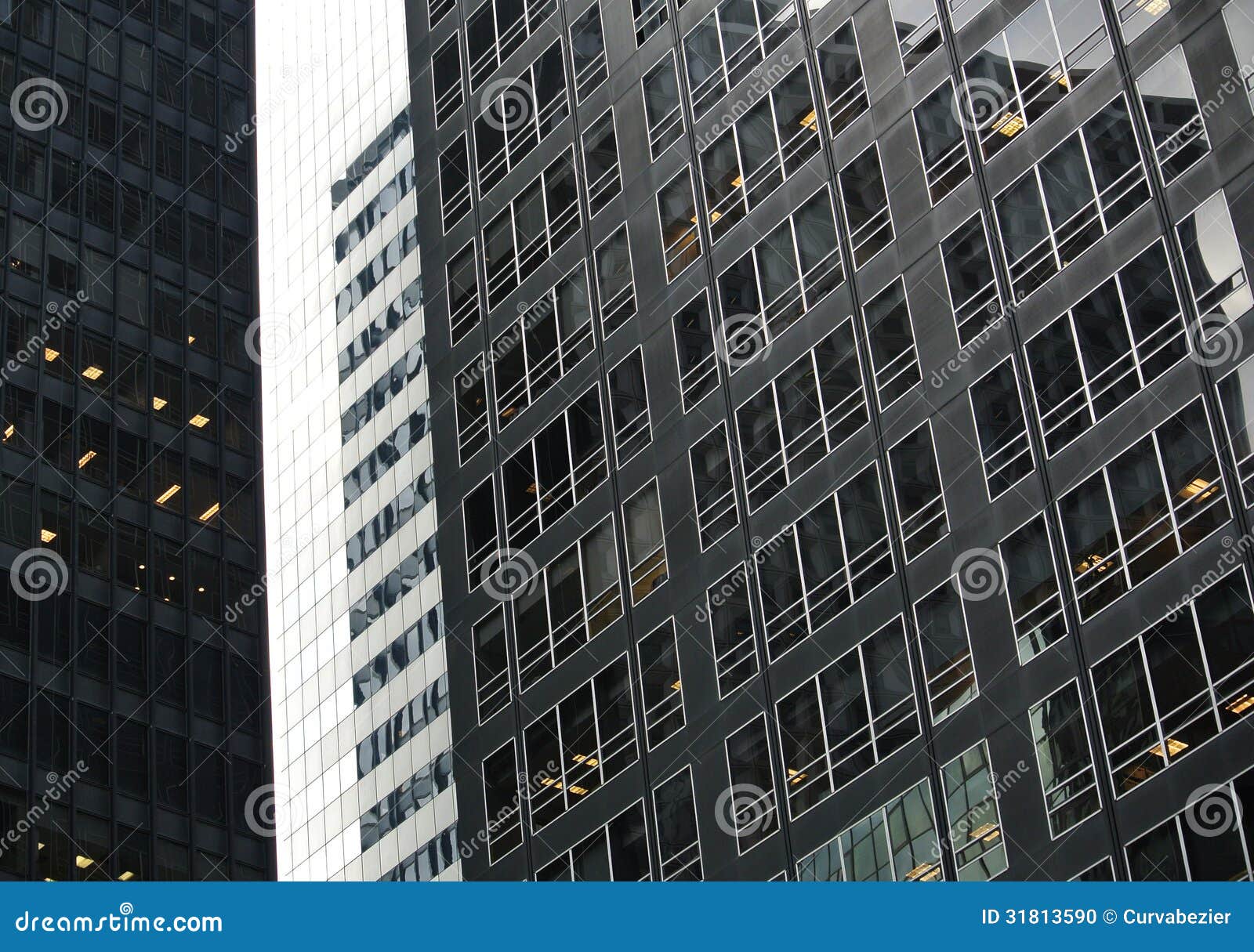 Triple Building Texture with Lots of Windows Stock Photo - Image of ...