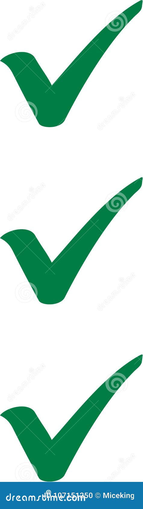 Checklist Triple With Three Red Checks Stock Photography ...