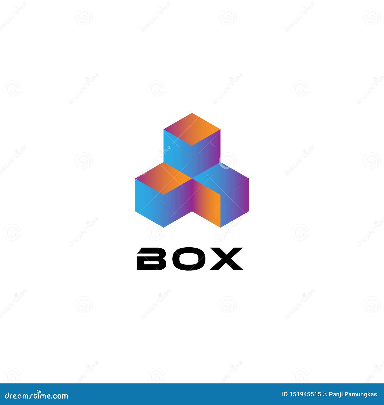 Triple Cube Box Logo Sign Symbol Icon Stock Illustration - Illustration ...