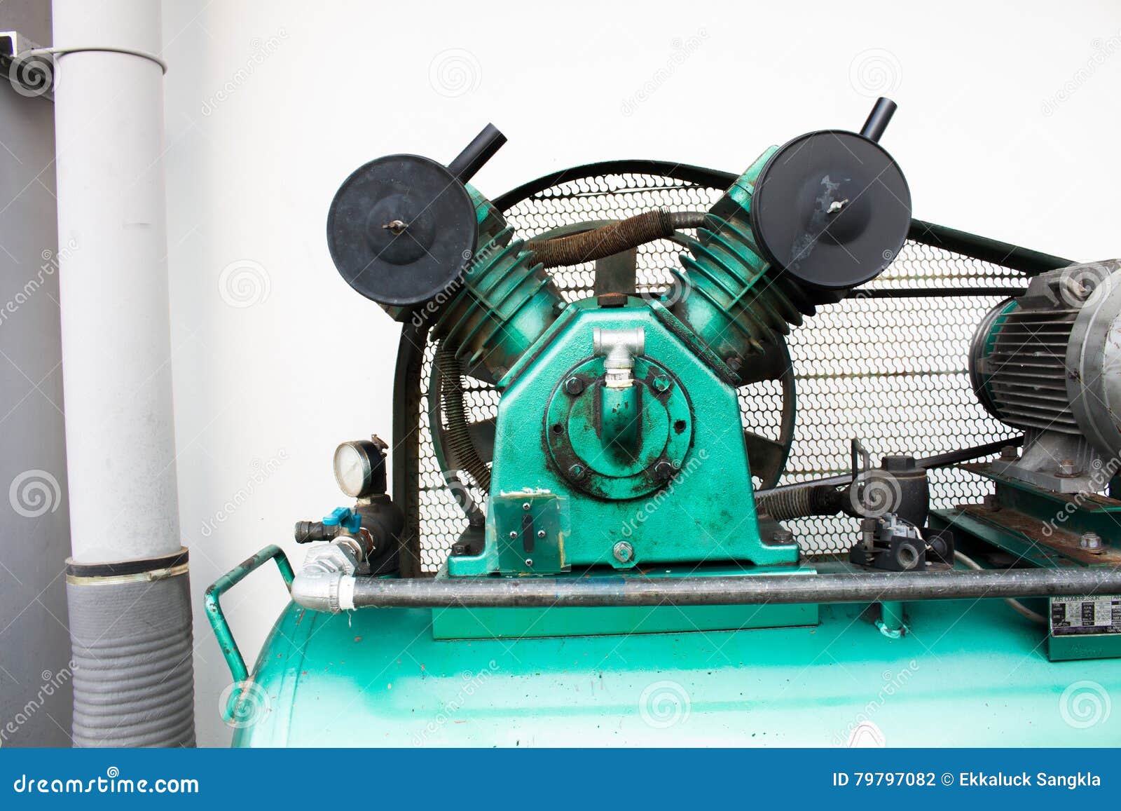Triple Cylinder Reciprocating Air Compressors on Industry Stock Photo ...