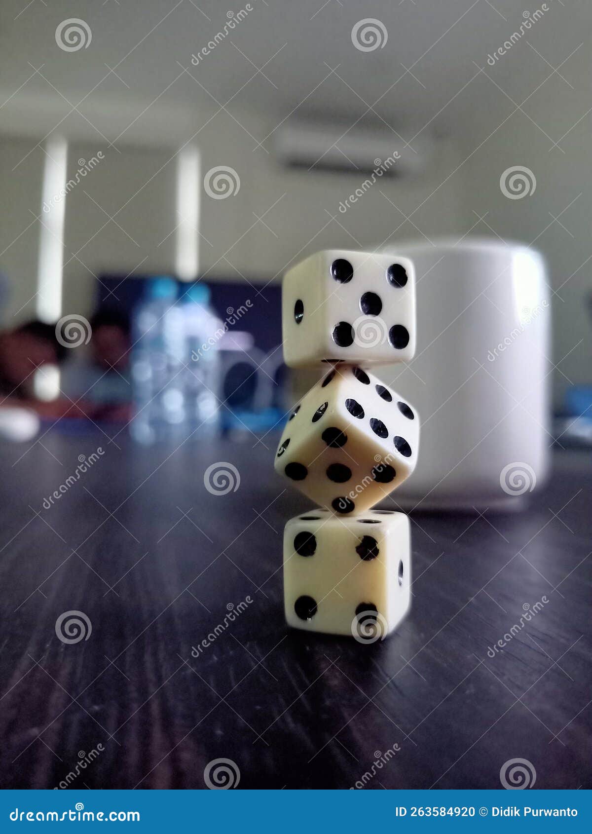 Triple dice stock photo. Image of happiness, triple - 263584920