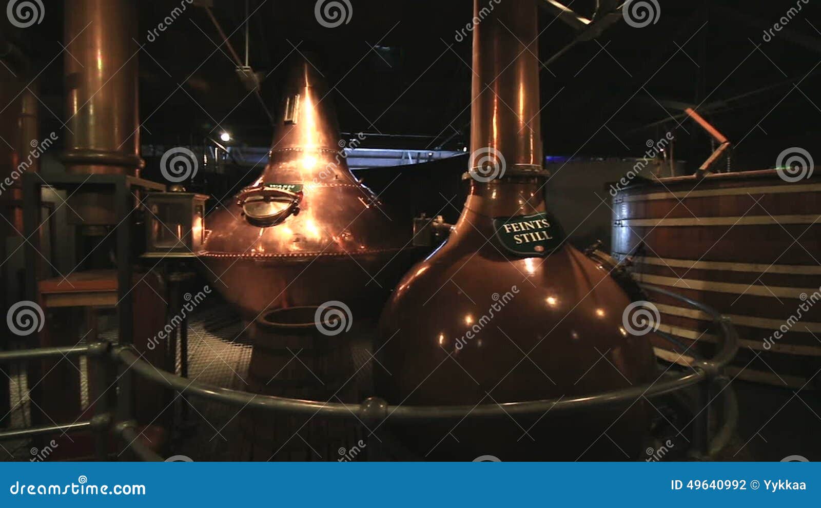 Triple Distillation. Old Jameson Distillery Tours Stock Footage - Video ...