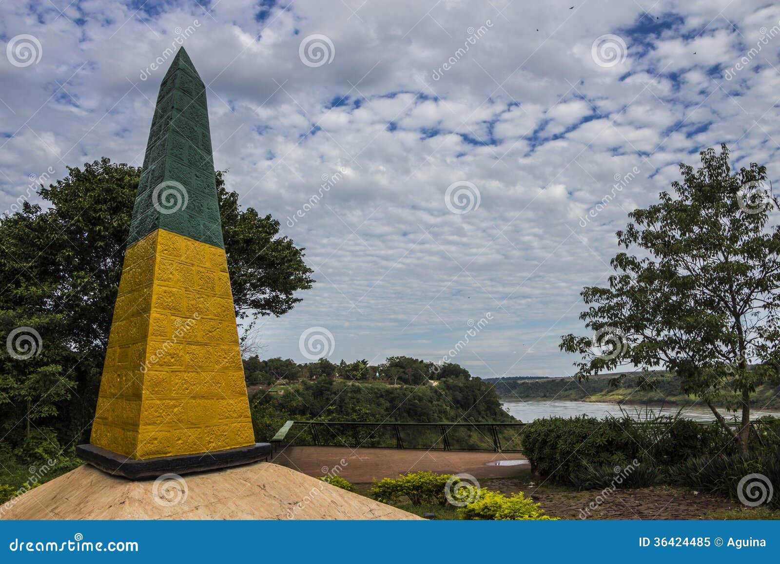 Triple Frontier, Tri-border Junction Of Paraguay, Argentina And Brazil ...