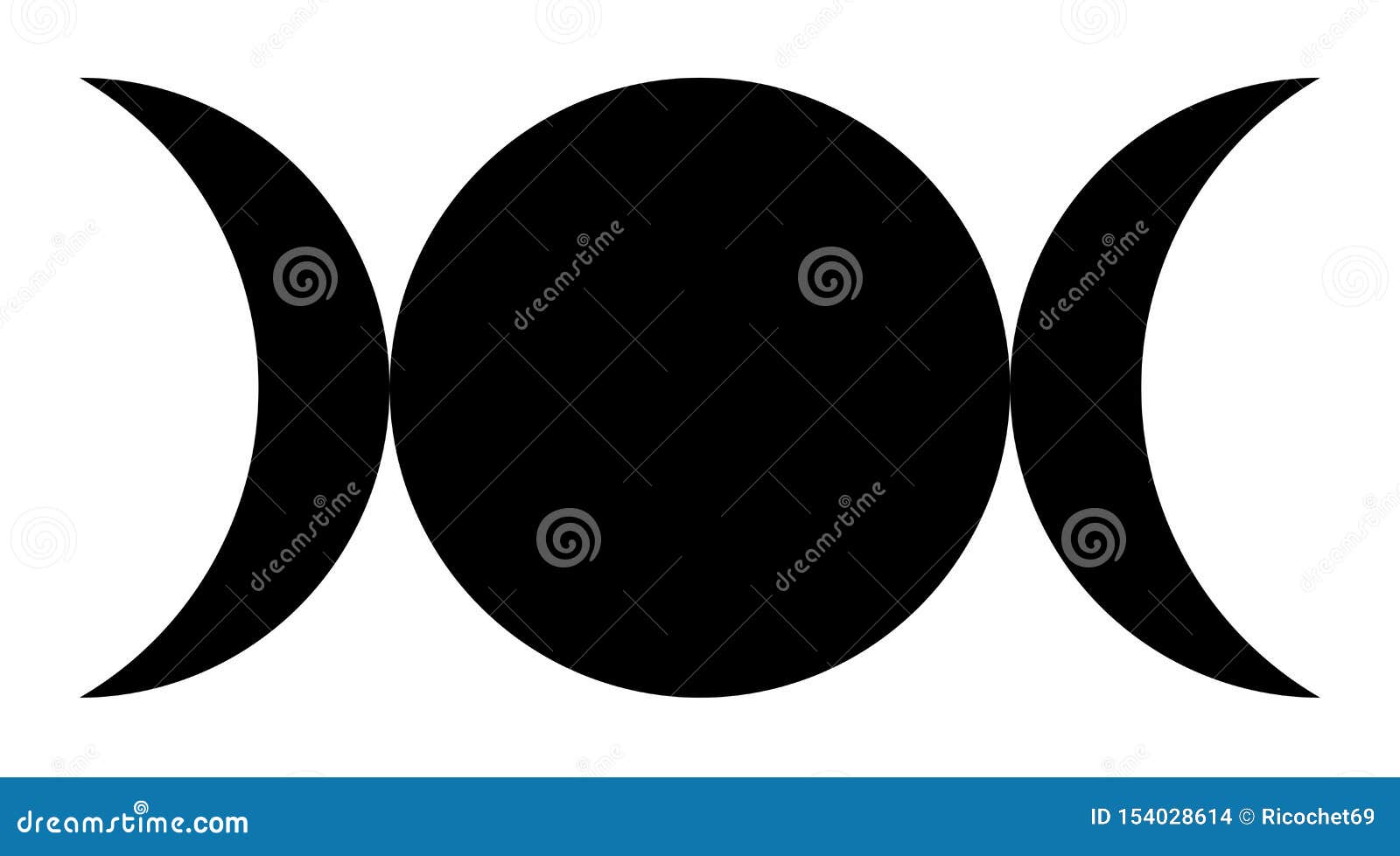 Triple Goddess Knot Neopaganism Symbol, Holy Trinity, Phase Of The Moon ...