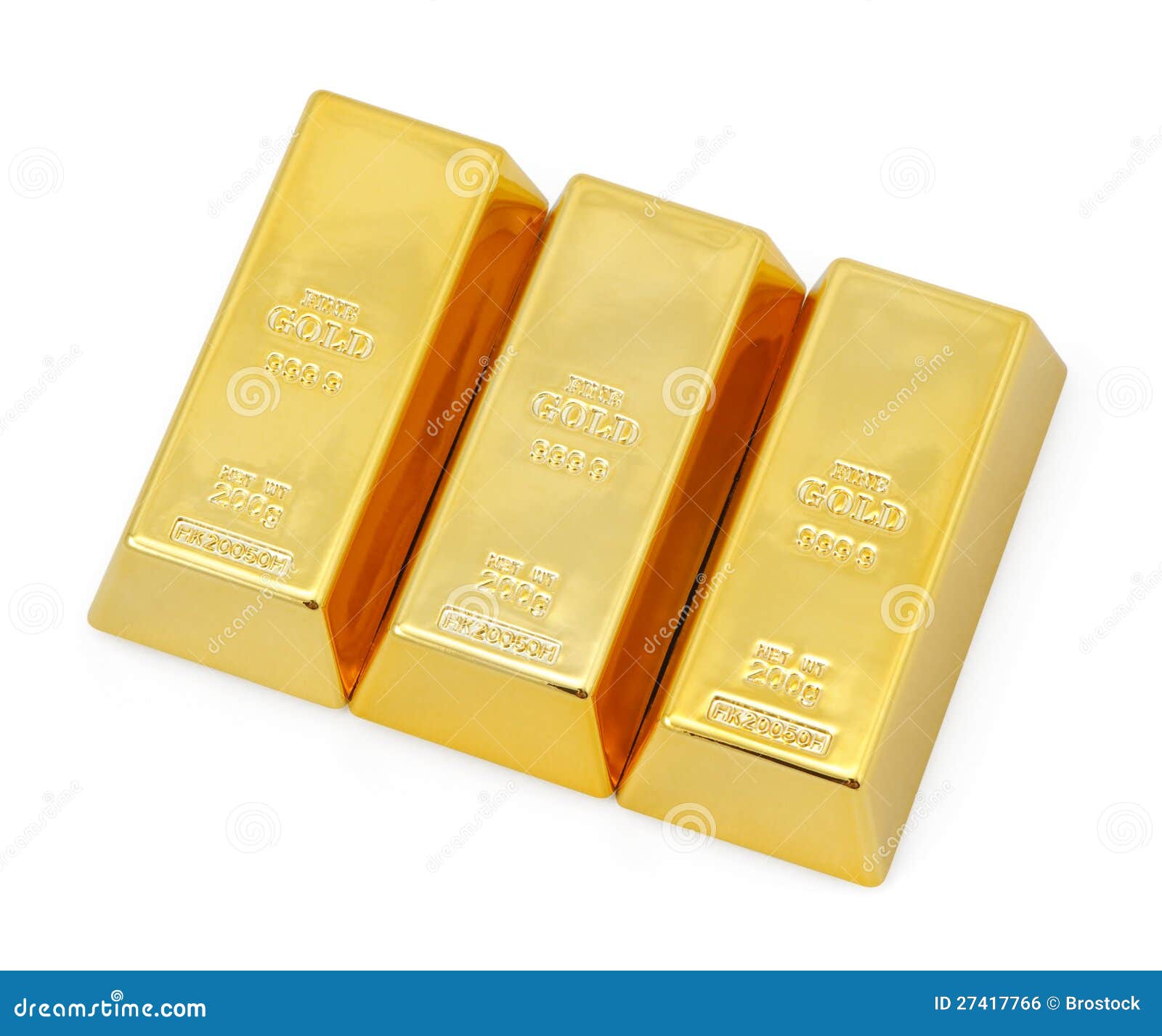 Triple gold bars stock photo. Image of treasure, finance - 27417766