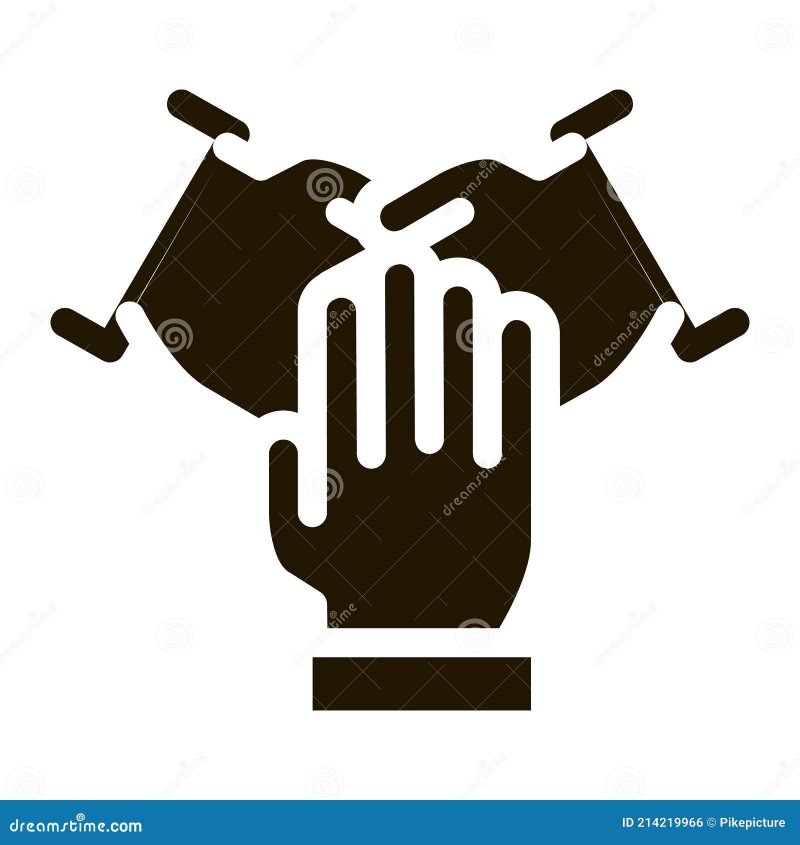 Triple Handshake Icon. Element Of Cyber Security For Mobile Concept And ...