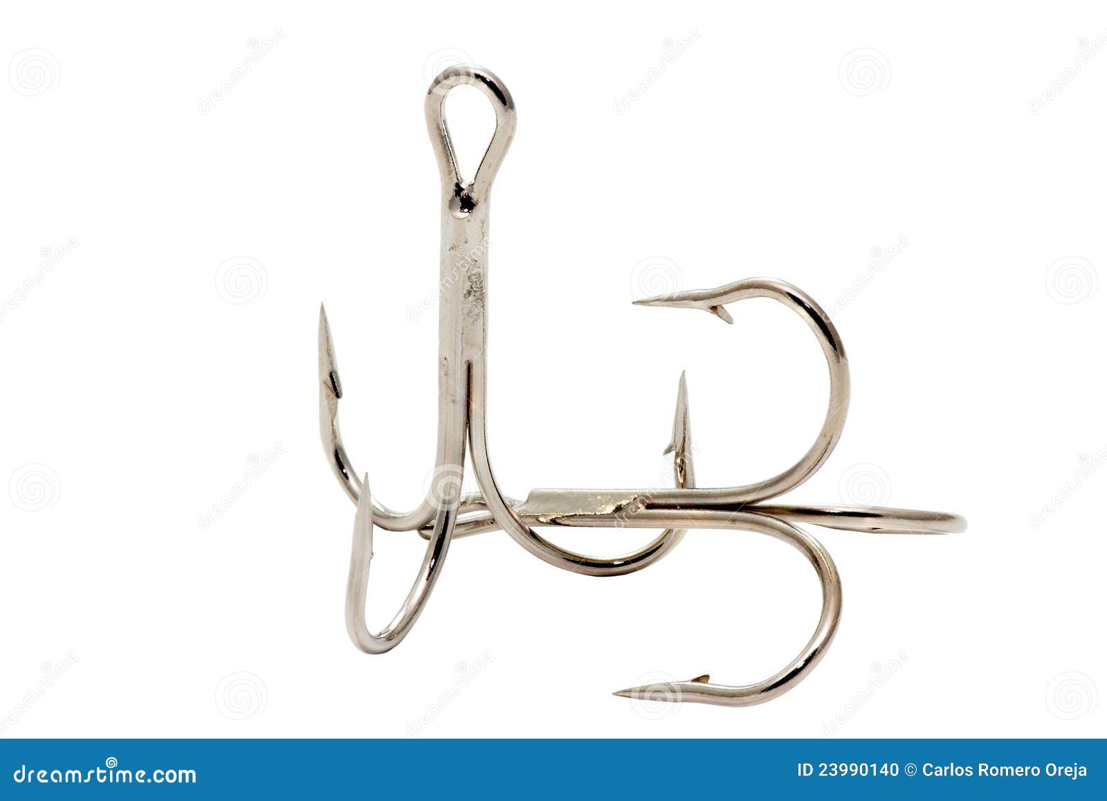 Triple hooks for fishing stock photo. Image of equipment - 23990140