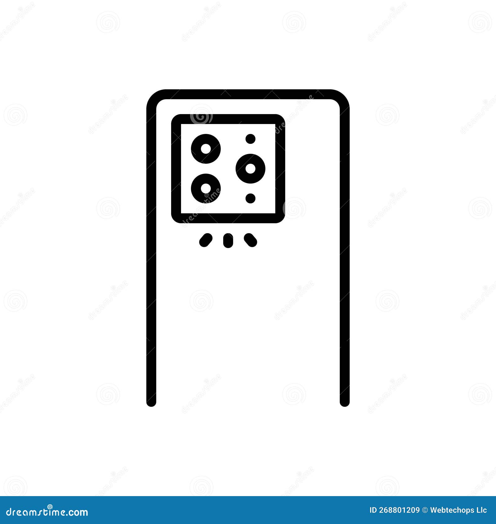 Triple Power Socket With Plug Vector Illustration | CartoonDealer.com ...
