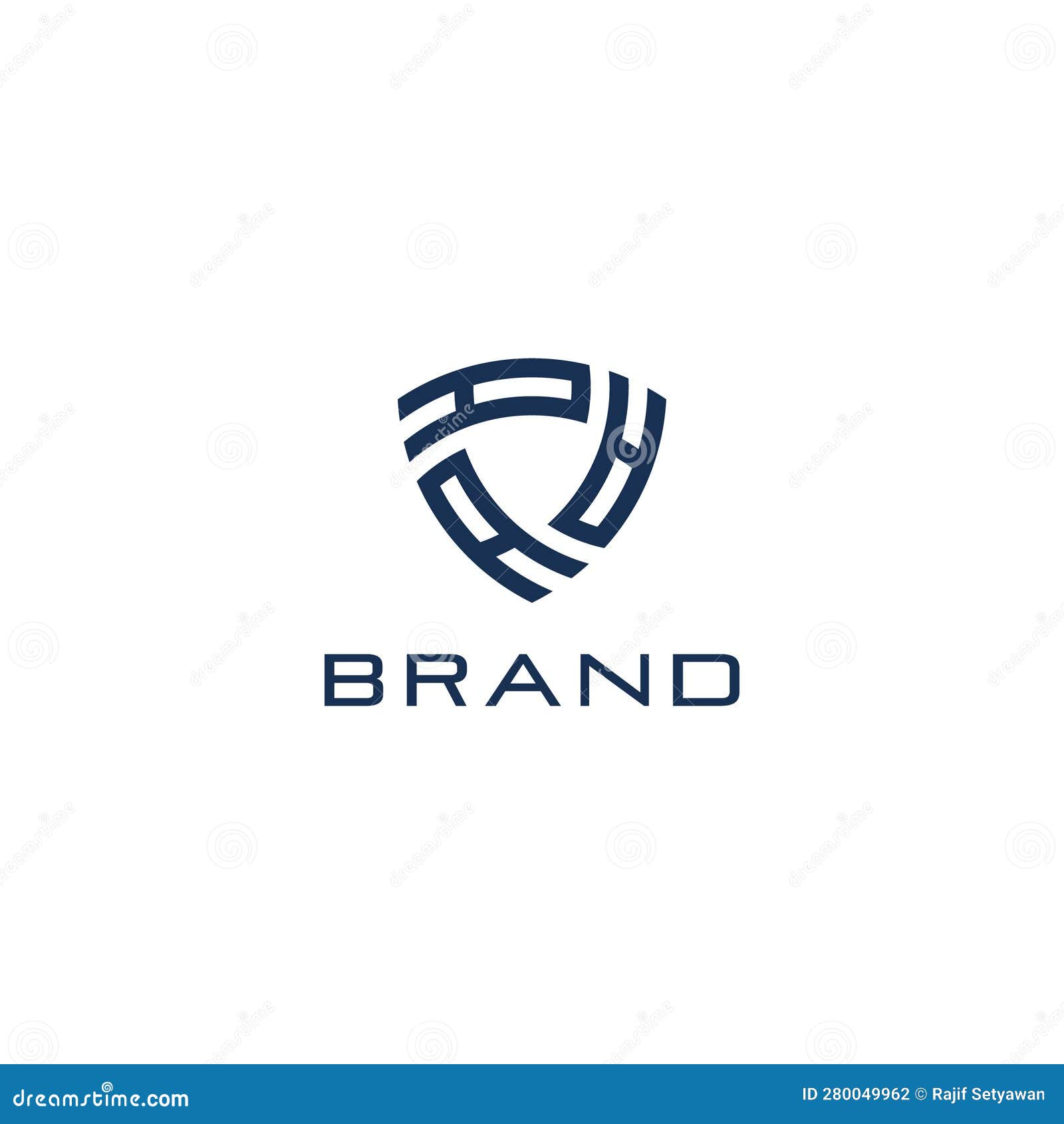 Triple Letters AAA Shield Logo Design Vector Stock Vector ...