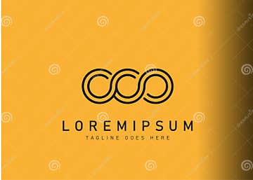 Triple Loop Logo Design. Vector of Three Infinity Circles. Modern Logo ...