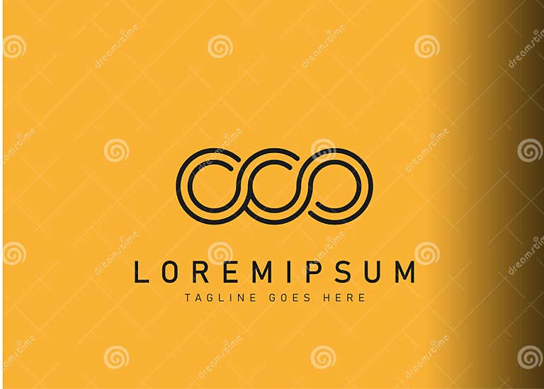 Triple Loop Logo Design. Vector of Three Infinity Circles. Modern Logo ...