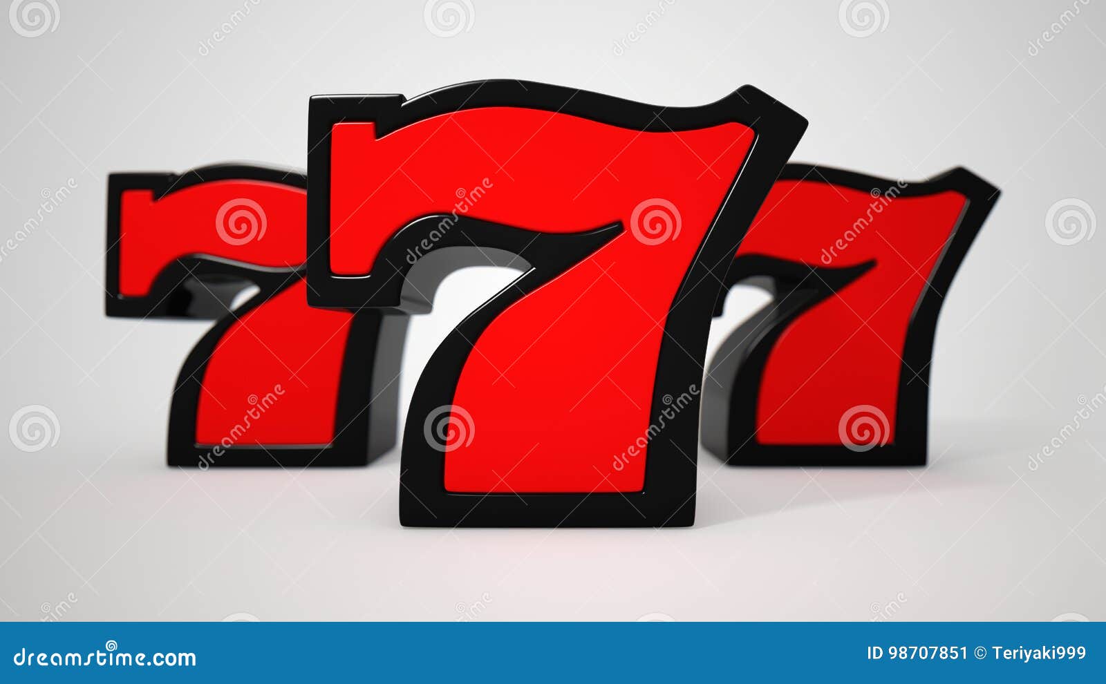 777, Triple Lucky Sevens Jackpot Cartoon Vector | CartoonDealer.com ...