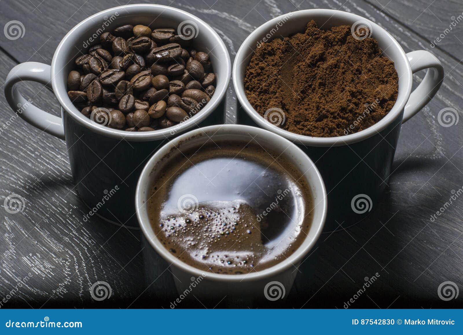 Triple mix coffee stock photo. Image of decoration, drink - 87542830
