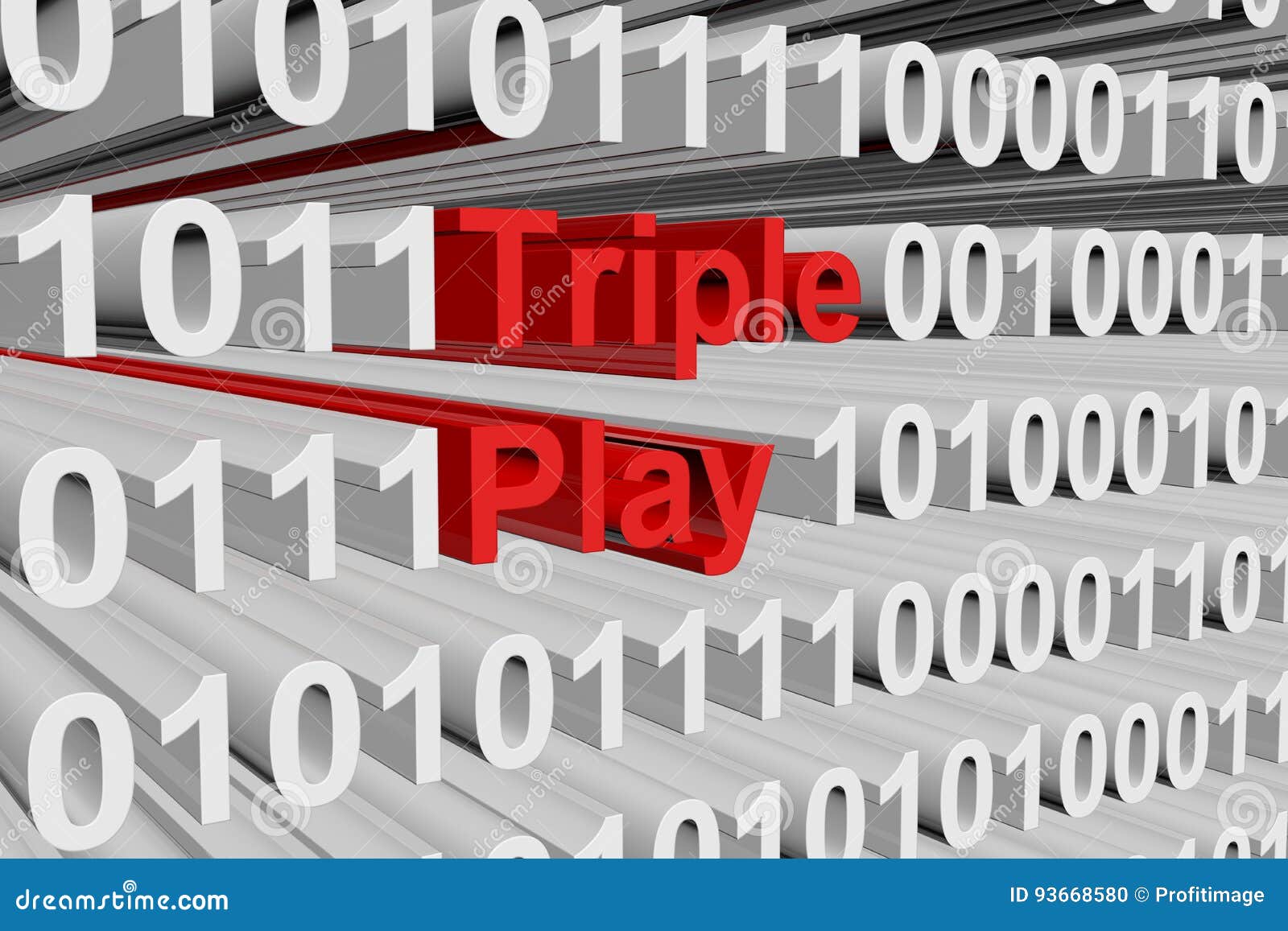 Triple play stock illustration. Illustration of connection - 93668580