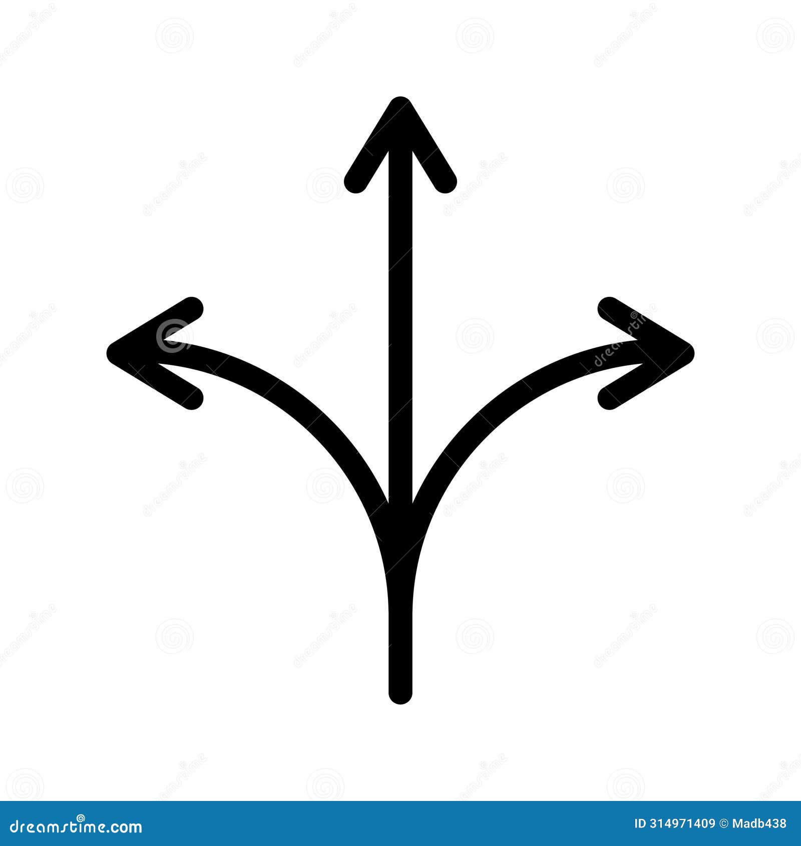 Linear Triple Triangle Icon From Geometry Outline Collection. Thin Line ...