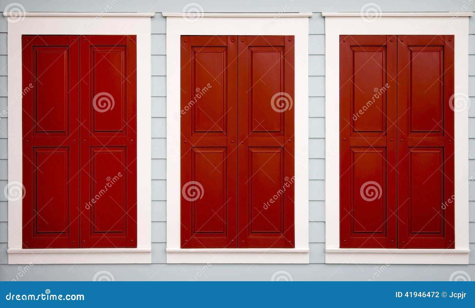 Triple Shutters stock photo. Image of building, blue - 41946472