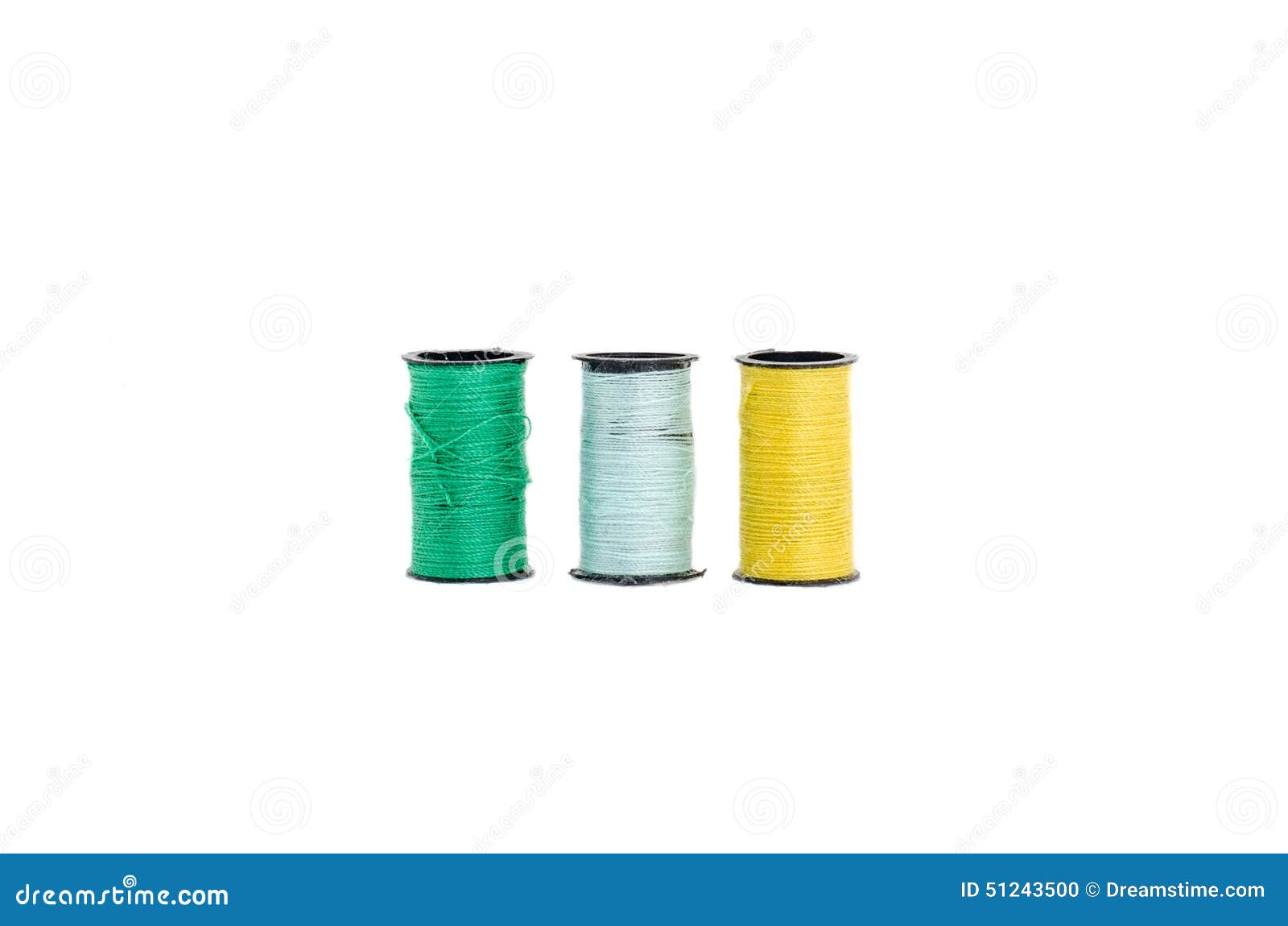 The Triple Thread in Isolated Style Stock Photo - Image of string ...