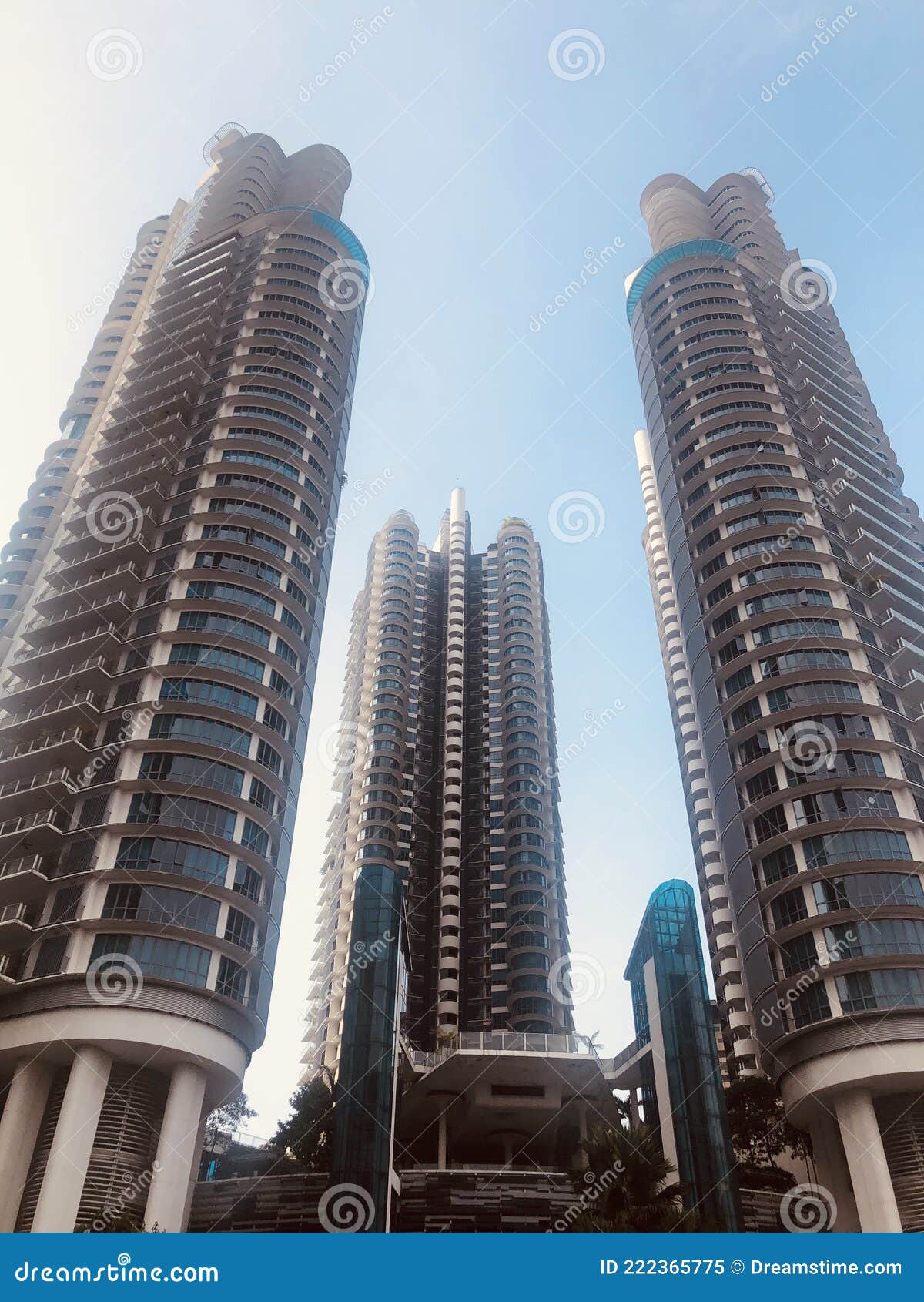 Triple tower stock image. Image of tower, view, triple - 222365775