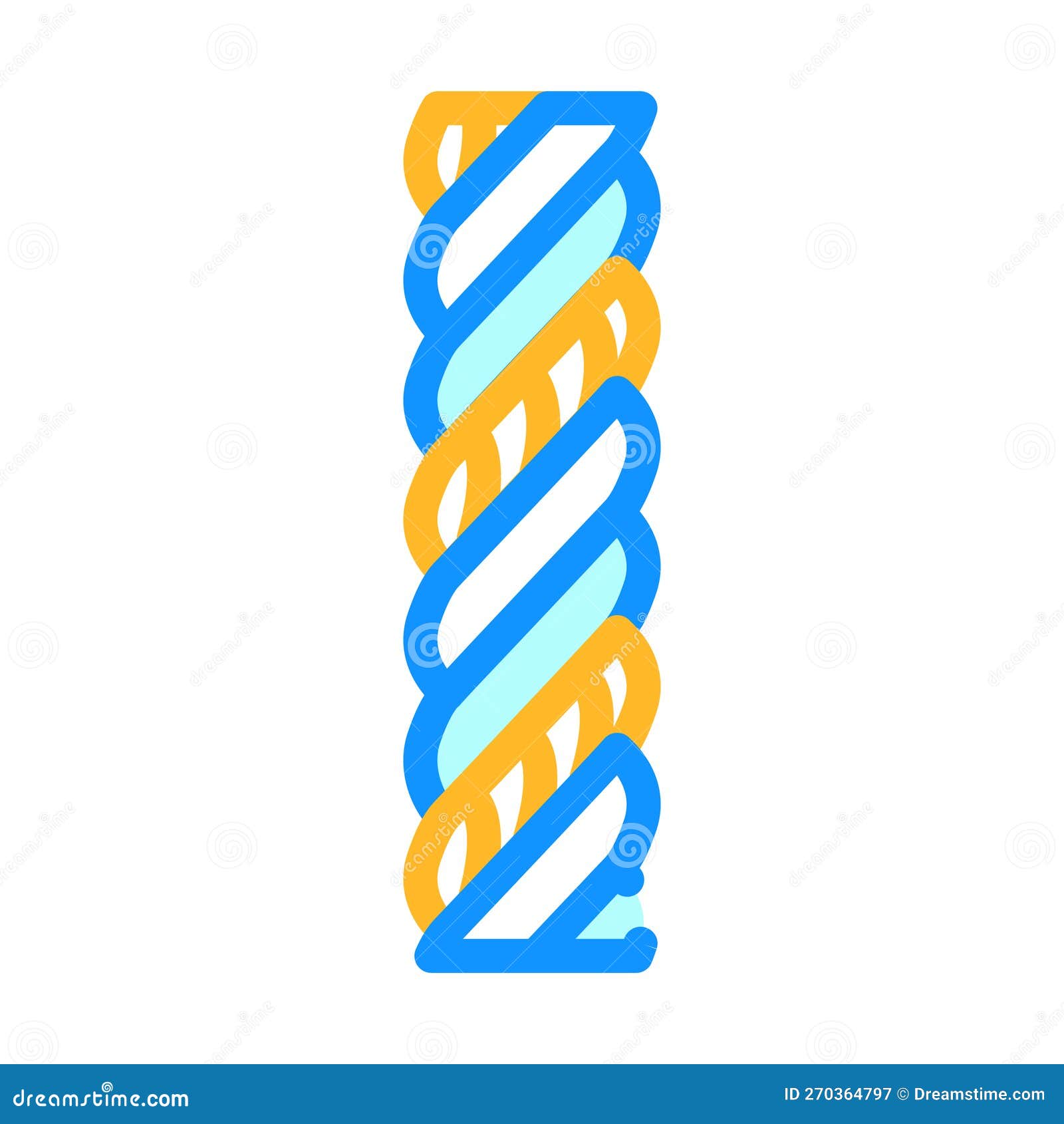 Triplex Wire Cable Color Icon Vector Illustration Stock Vector ...