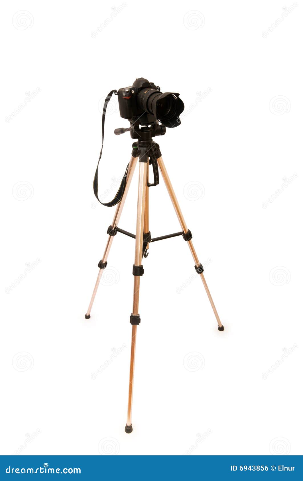 Tripod and camera isolated stock photo. Image of hobbies - 6943856