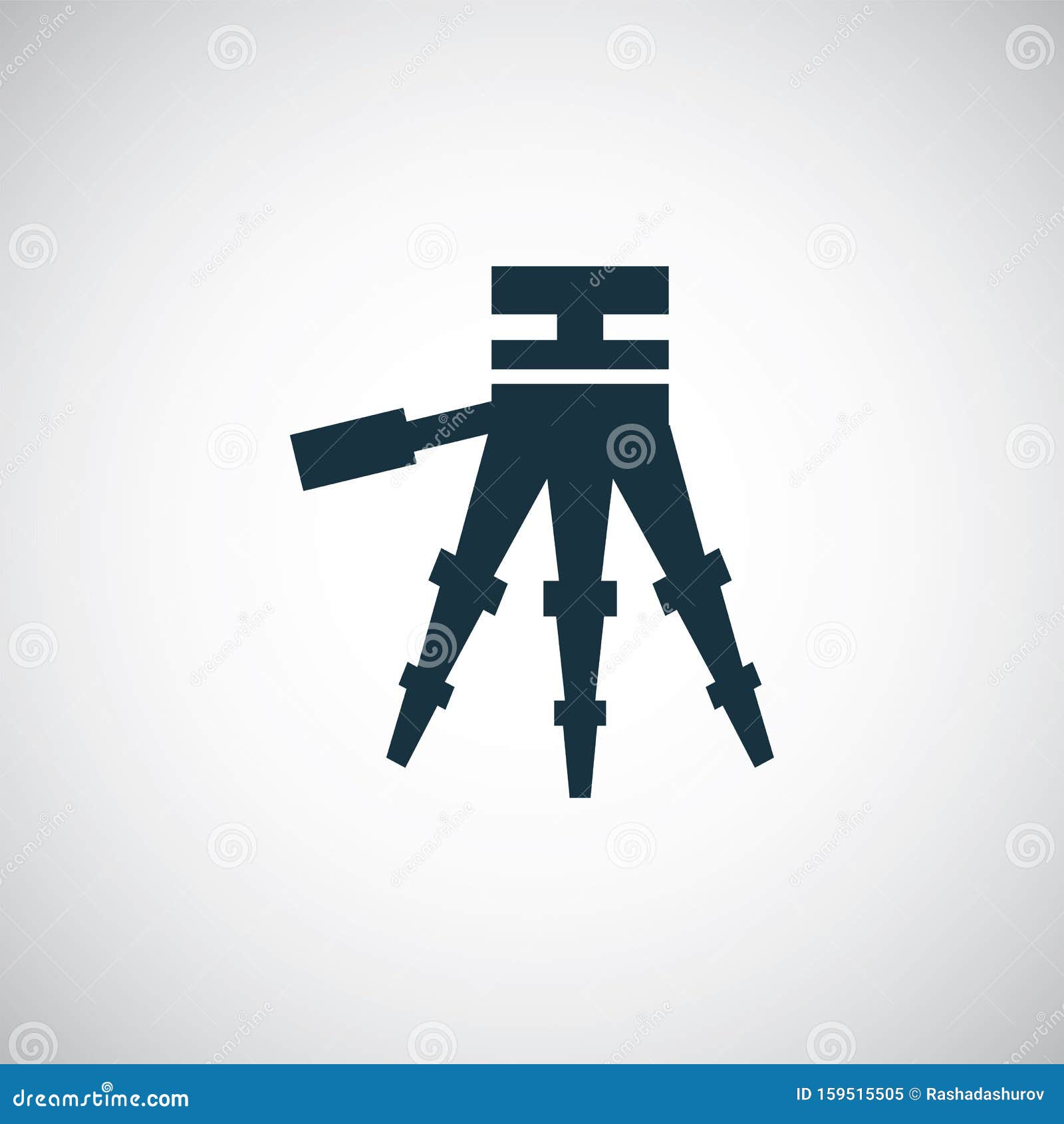 Tripod icon for web and UI stock vector. Illustration of equipment ...