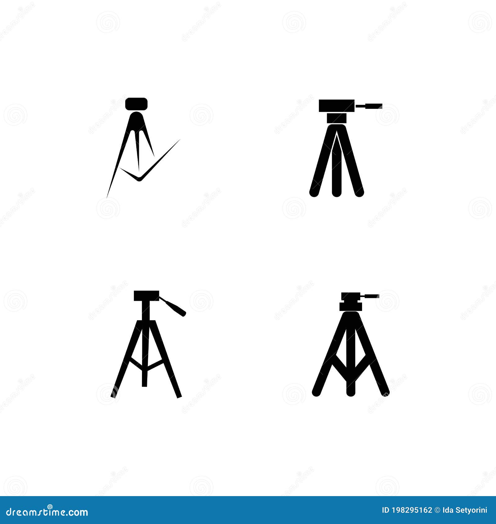 Tripod logo stock vector. Illustration of equipment - 198295162