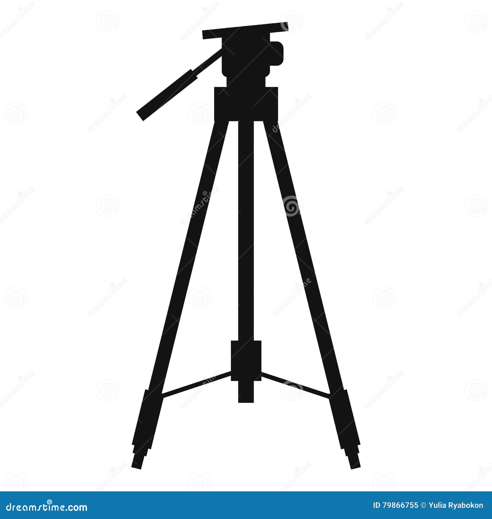 Tripod simple icon stock vector. Illustration of isolated - 79866755
