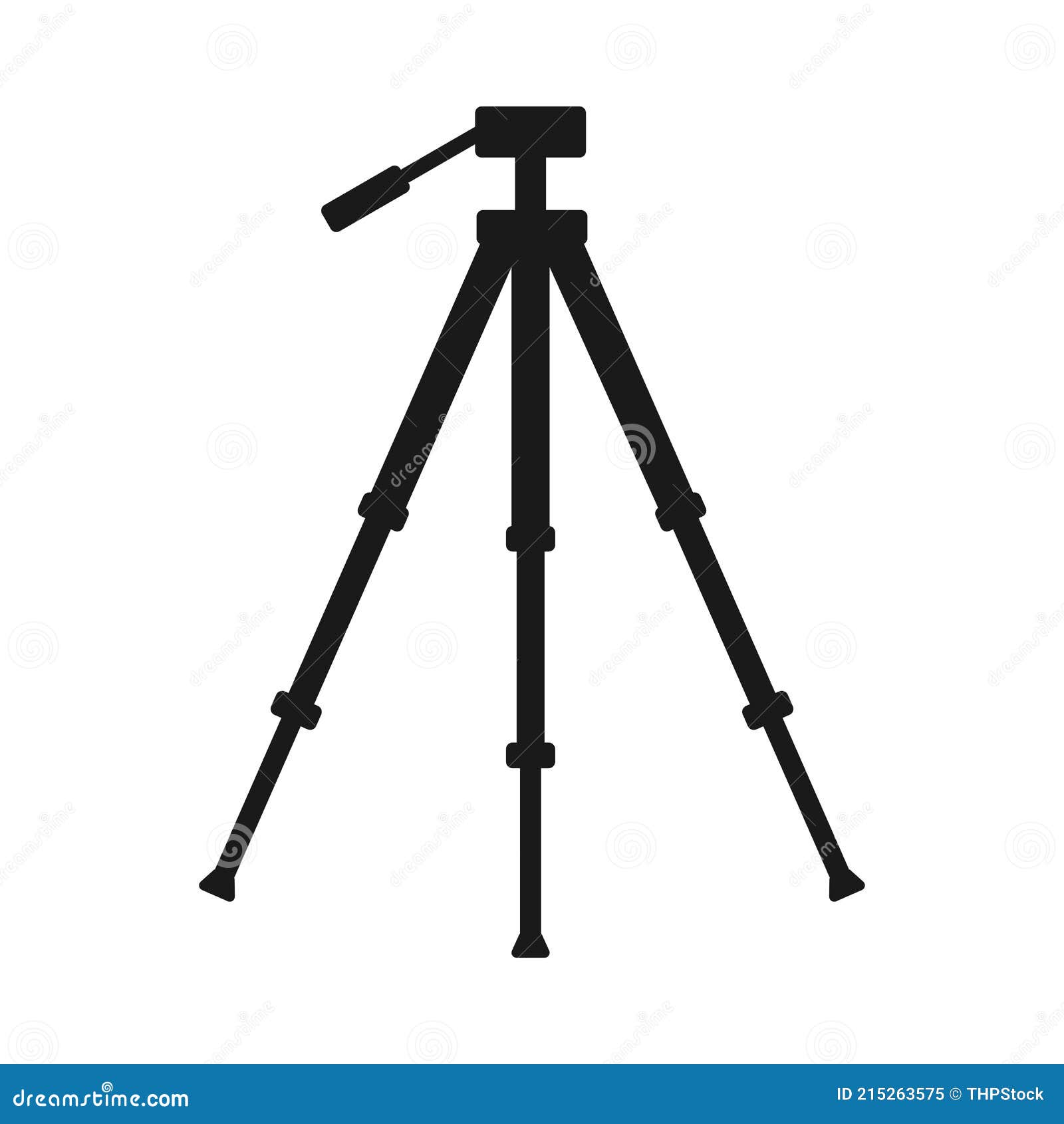 Tripod Vector Icon stock vector. Illustration of icon - 215263575