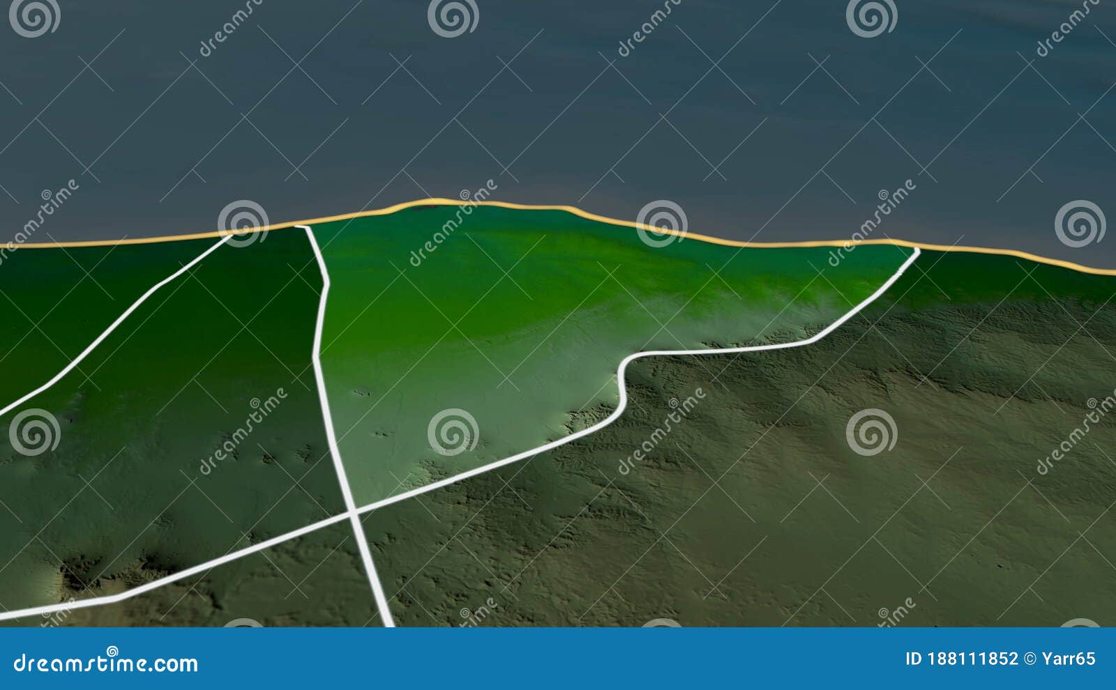 Tripoli, Libya - Highlighted. Physical Stock Illustration ...