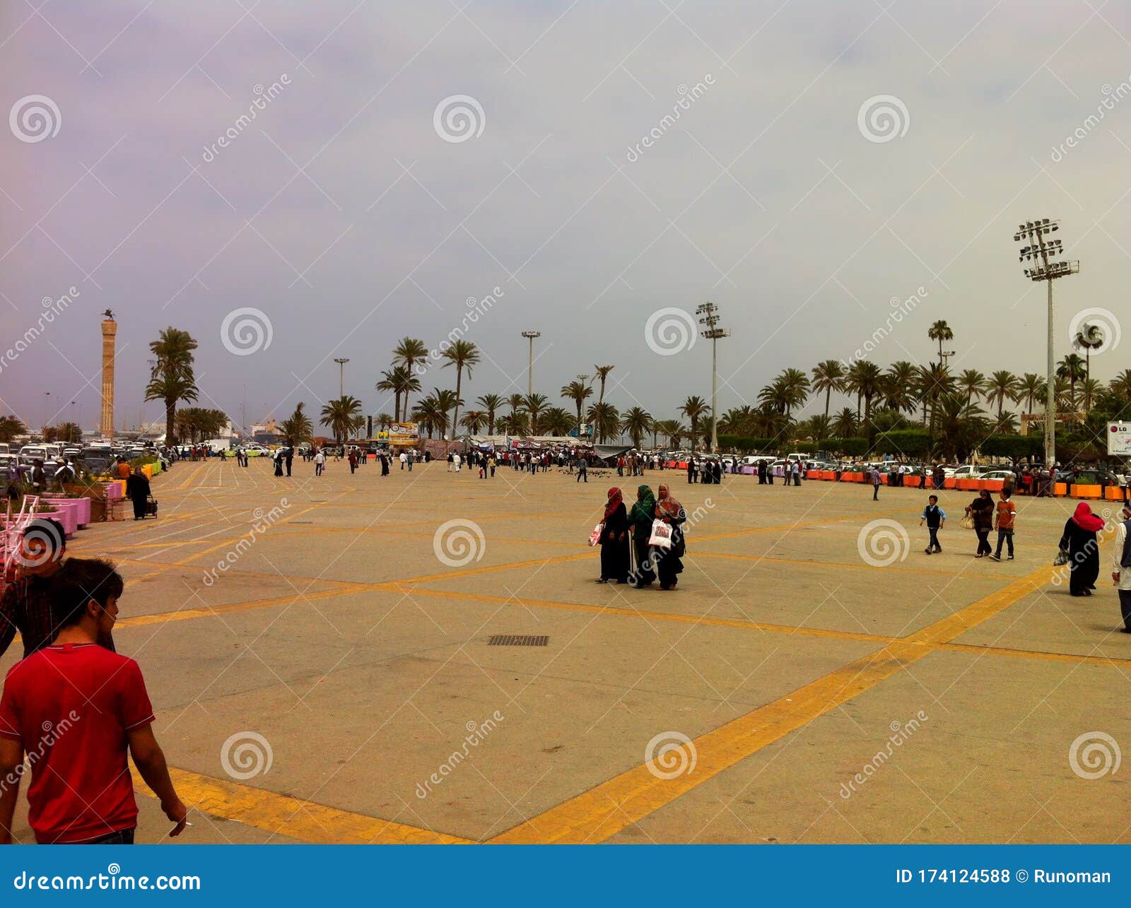 Tripoli streets editorial stock photo. Image of martyrs - 174124588
