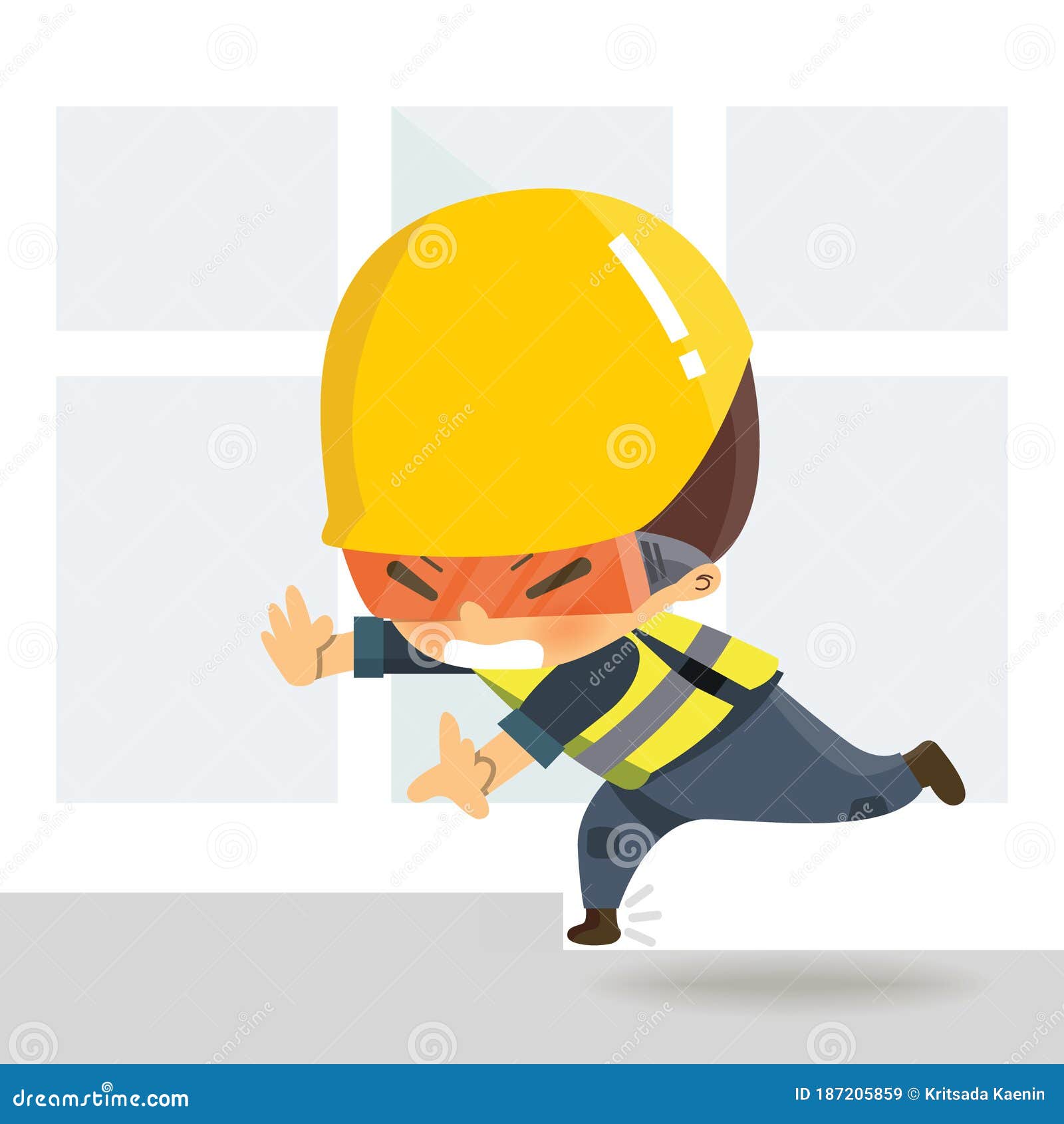 Tripping Hazards, Character Constructor Worker in Various Situations ...