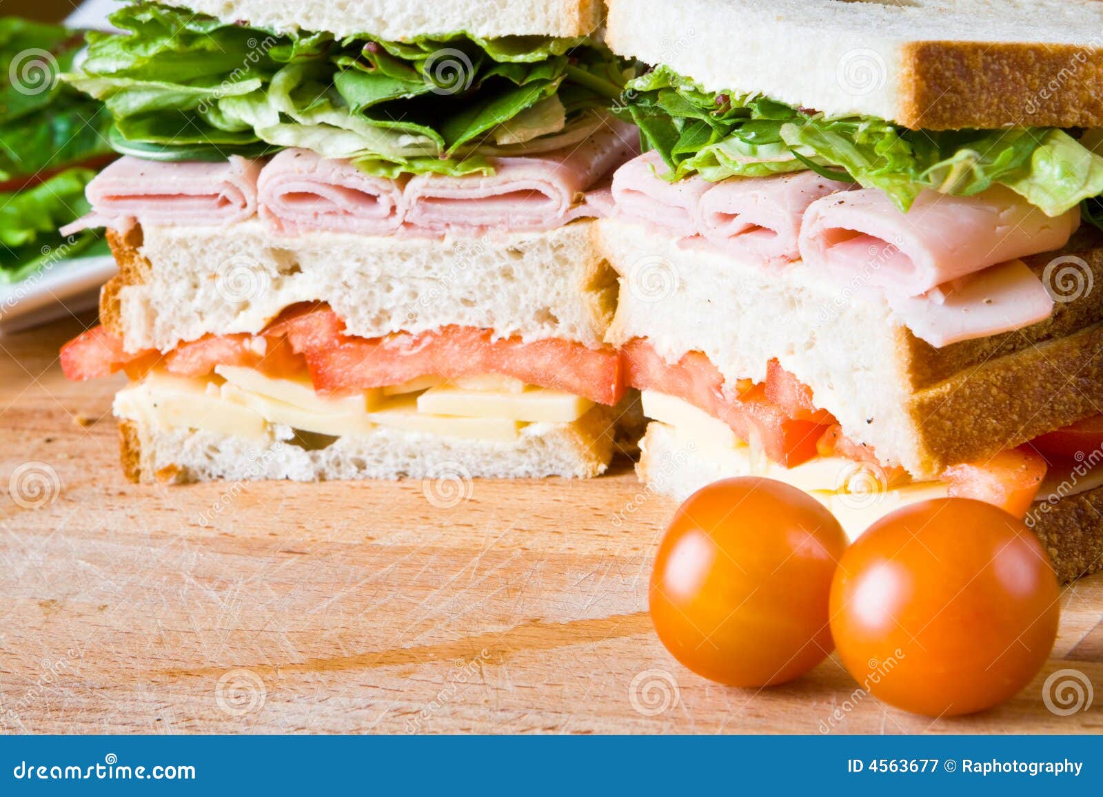 Tripple decker sandwiches stock image. Image of rocket - 4563677