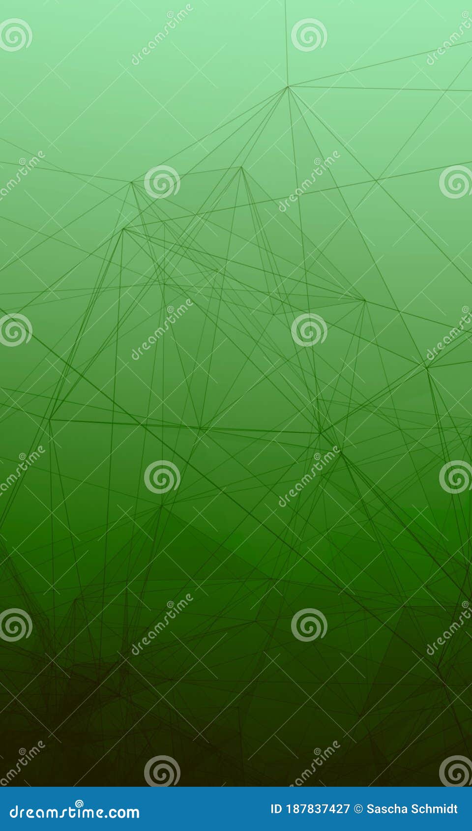 Abstract Polygons on Green Gradient Background Stock Illustration ...