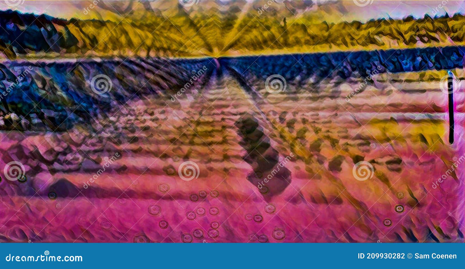 Trippy Digital Psychedelic Artwork Art Painting Stock Illustration ...