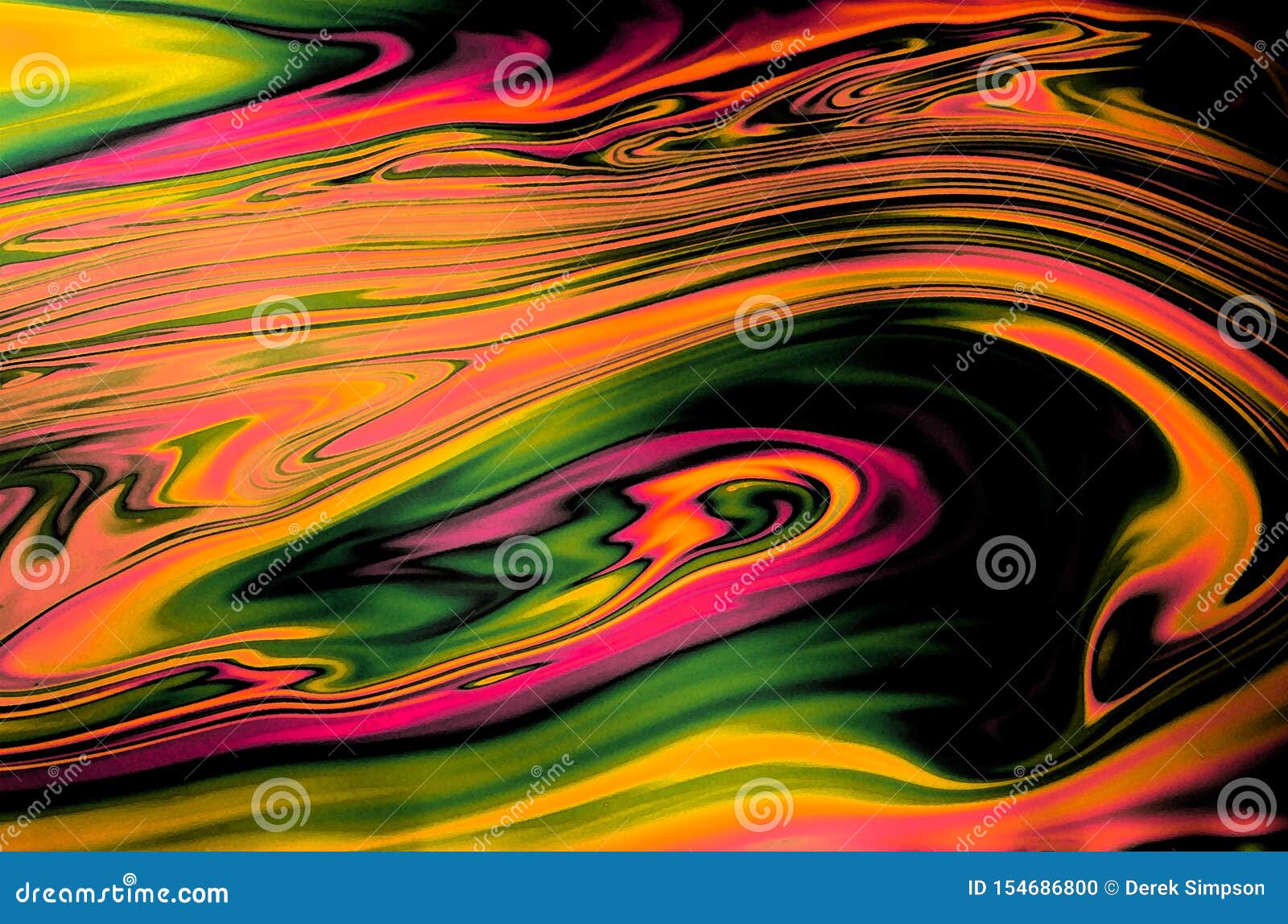 Trippy, Flowing, Multicolored Psychedelic Abstract Stock Photo - Image ...