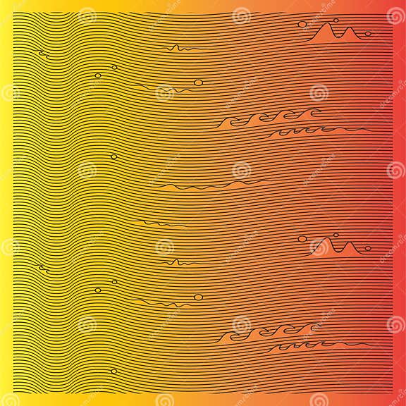 TRIPPY WAVES LINE UP VECTOR Stock Vector - Illustration of circle, text ...