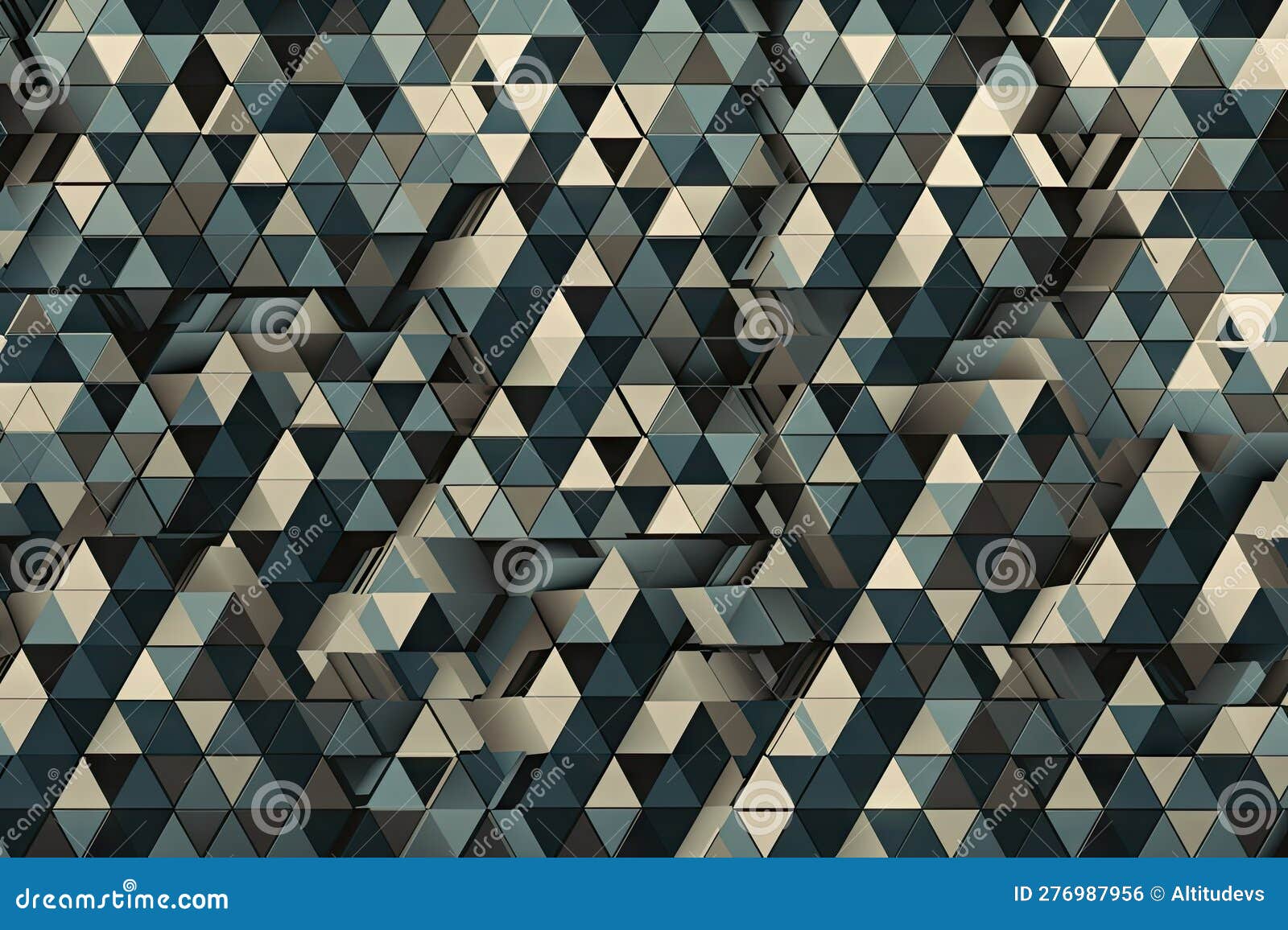 A Trippy Optical Illusion of Repeating Triangles, with Each One Getting ...